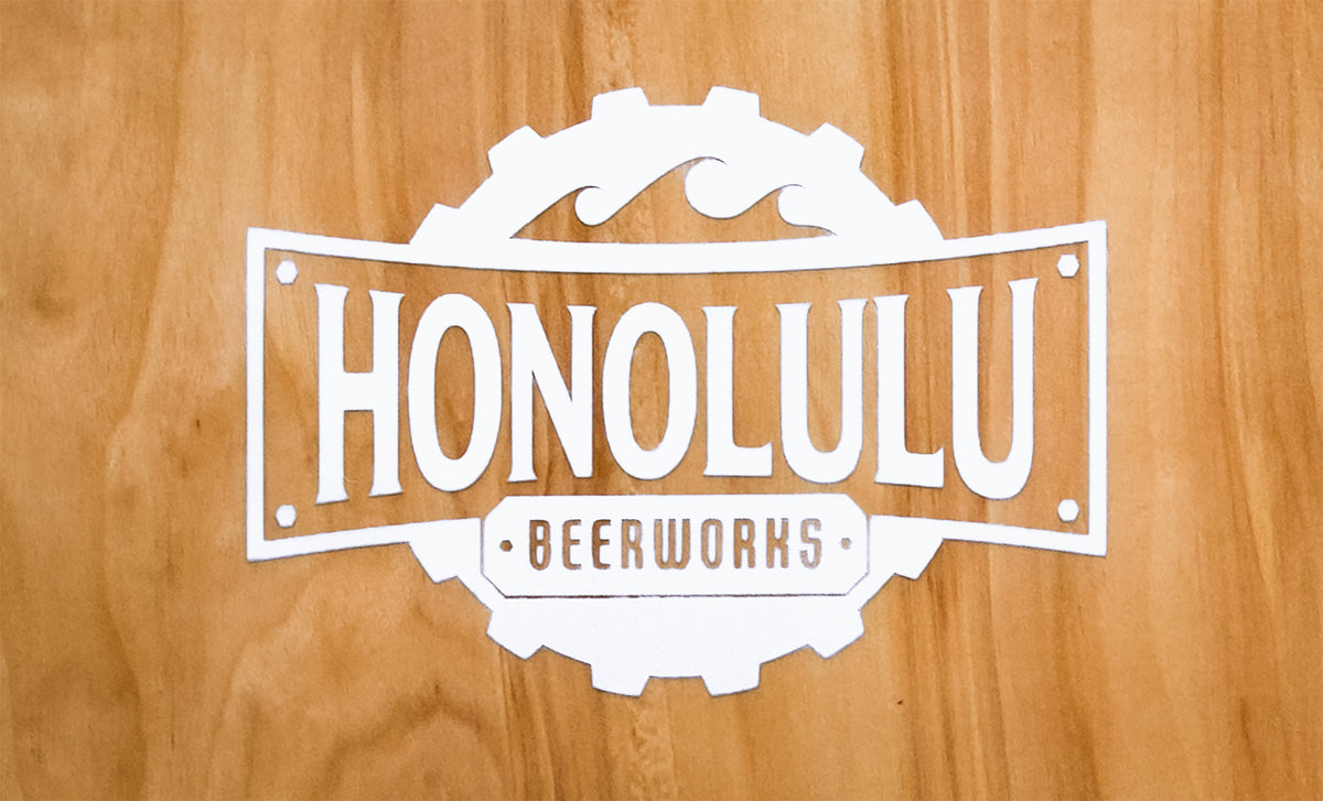 HBW Large Logo Sticker – Honolulu Beerworks